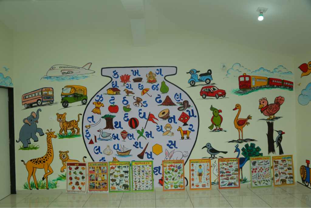 Modern Anganwadi Building at Shapar - Shaktiman Farm Machinery